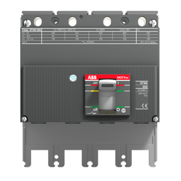 XT4N 250 BREAKING PART 4p F F+Ekip Touch Measuring LSI In=250A XT4 4p ...